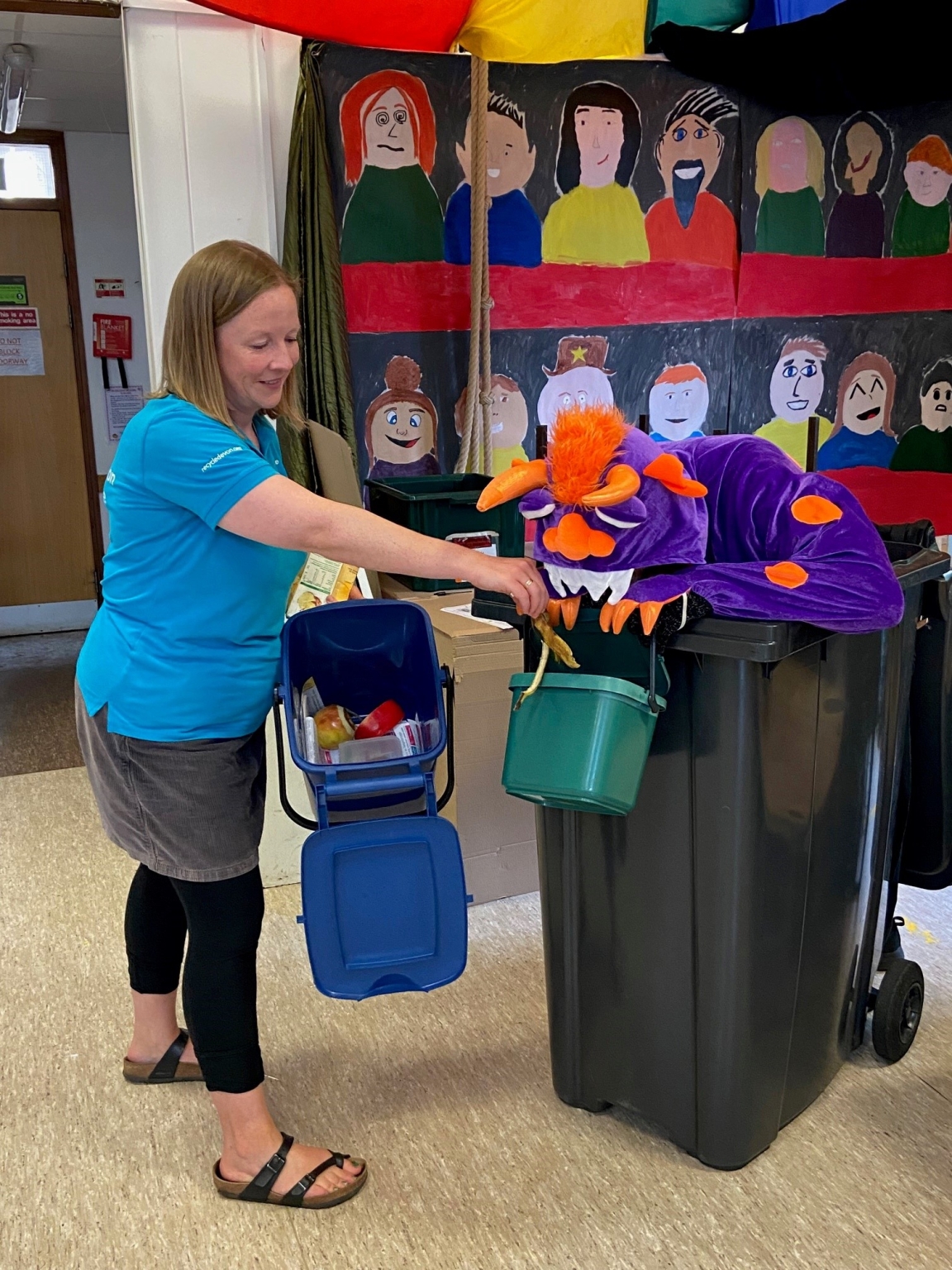 Bonster the Monster visits schools across Devon - Zone